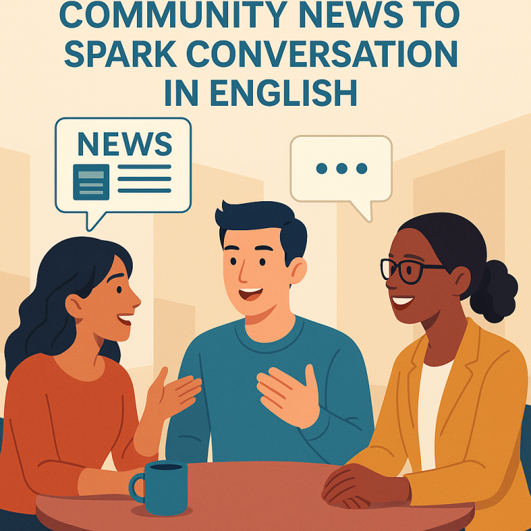 How to Use Community News to Spark Conversation in English