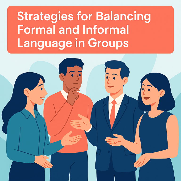 Strategies for Balancing Formal and Informal Language in Groups – 5 ...