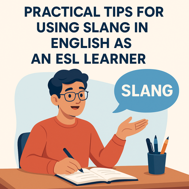 Practical Tips for Using Slang in English as an ESL Learner