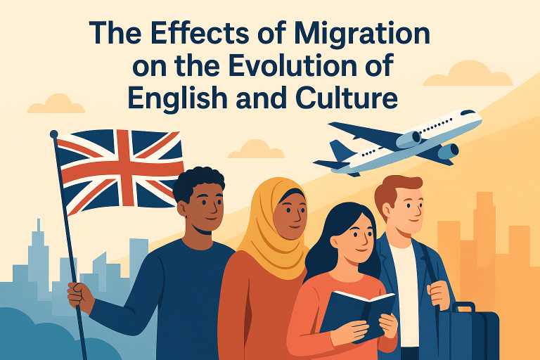 The Effects of Migration on the Evolution of English and Culture
