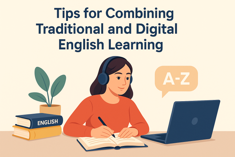 Tips for Combining Traditional and Digital English Learning