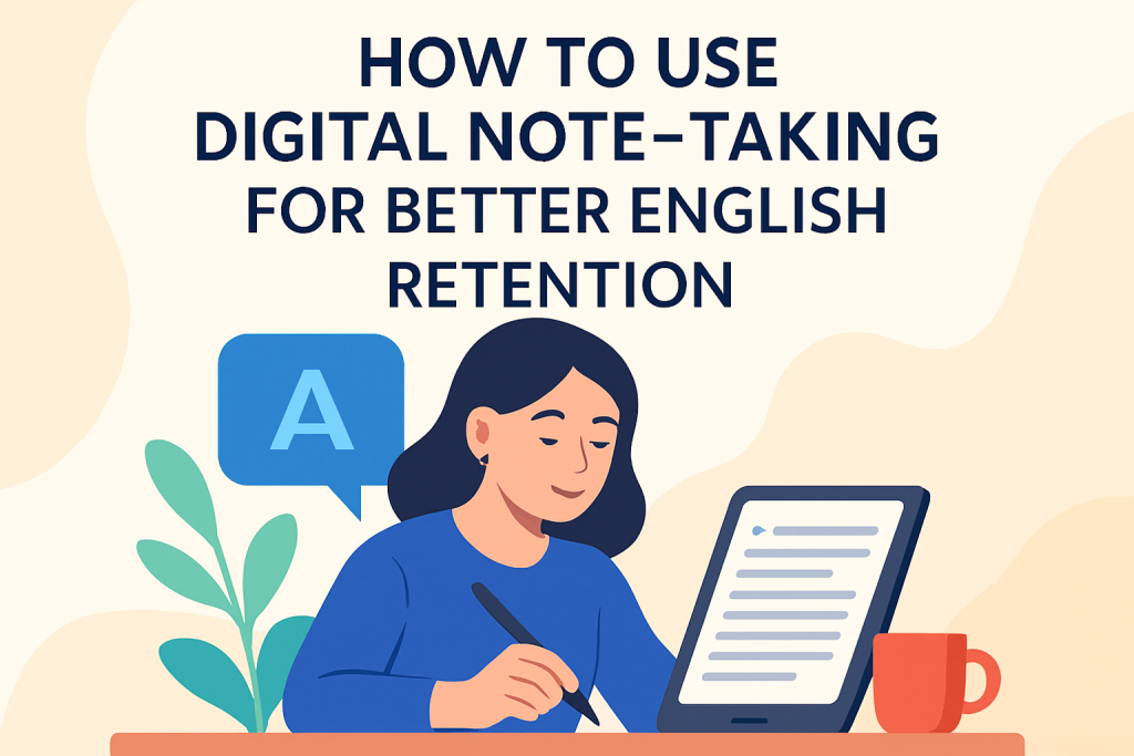 How to Use Digital Note-Taking for Better English Retention – 5 Minute ...