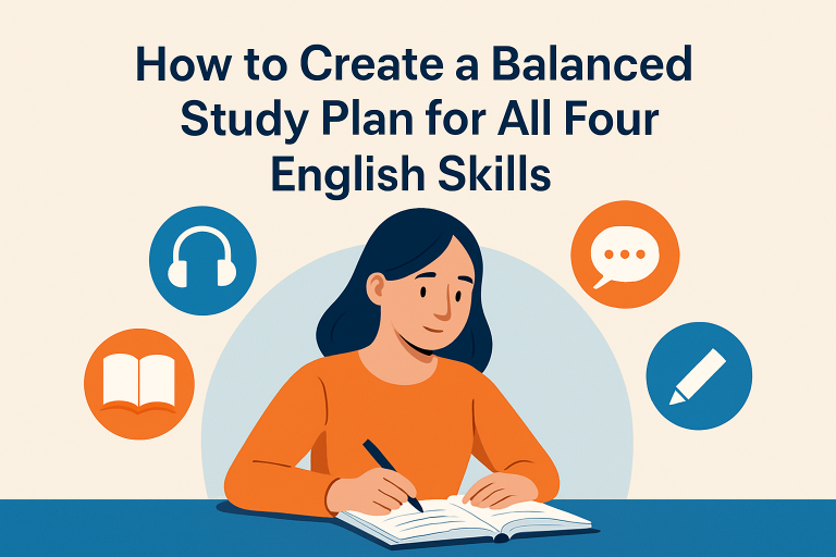 How to Create a Balanced Study Plan for All Four English Skills