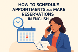 How to Schedule Appointments and Make Reservations in English – 5 ...