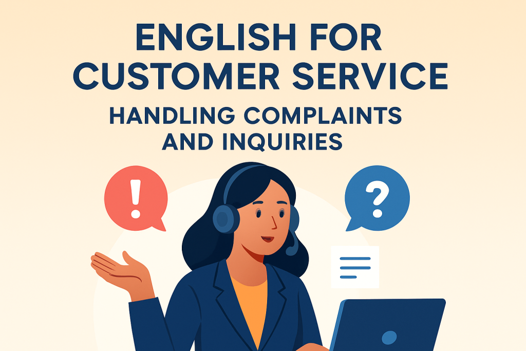 English for Customer Service: Handling Complaints and Inquiries – 5 ...