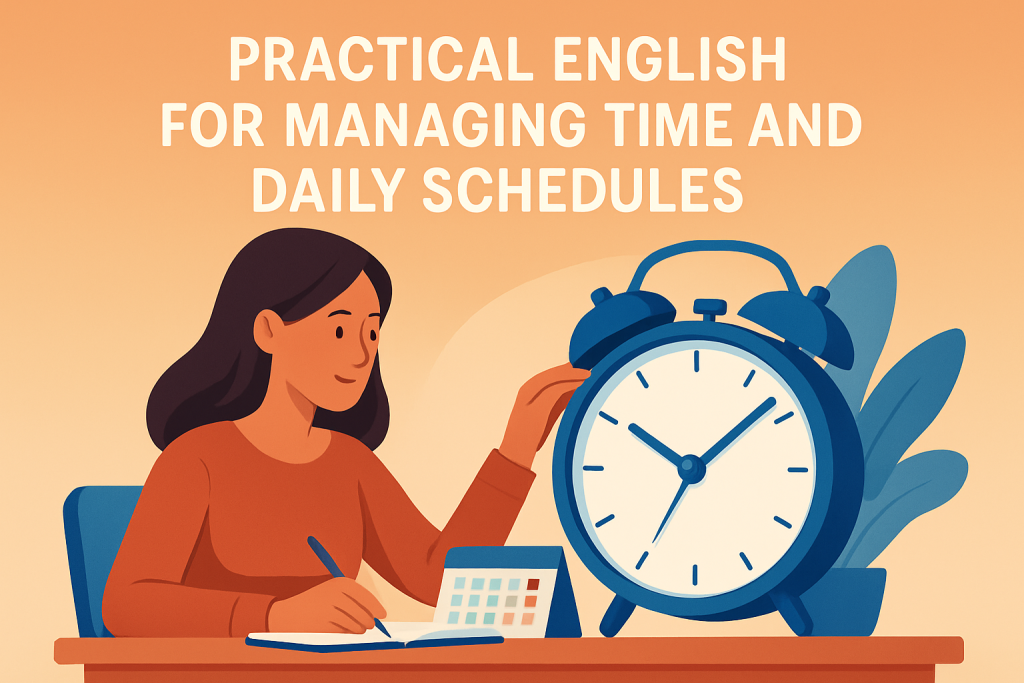 Practical English for Managing Time and Daily Schedules – 5 Minute English
