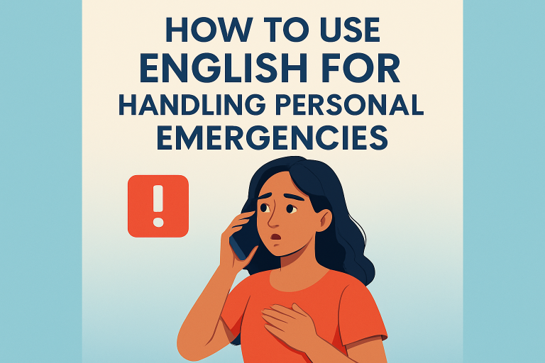 How to Use English for Handling Personal Emergencies – 5 Minute English
