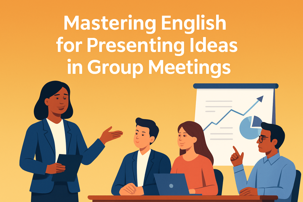 Mastering English for Presenting Ideas in Group Meetings