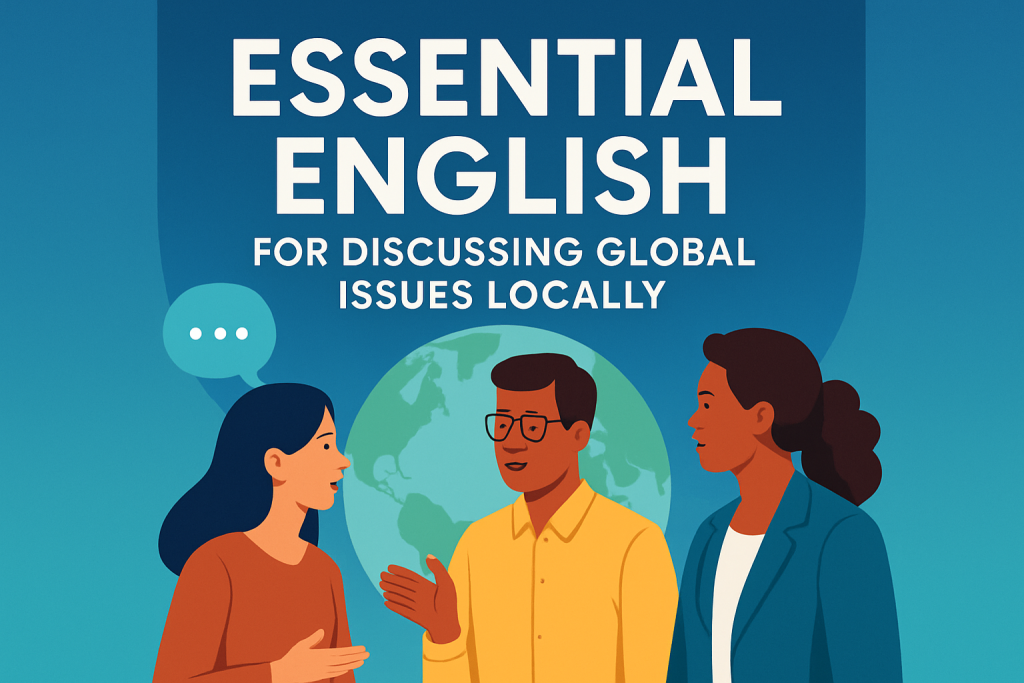 Essential English for Discussing Global Issues Locally – 5 Minute English