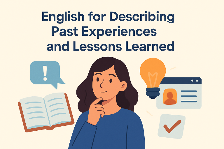 English for Describing Past Experiences and Lessons Learned