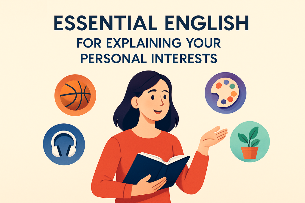Essential English for Explaining Your Personal Interests