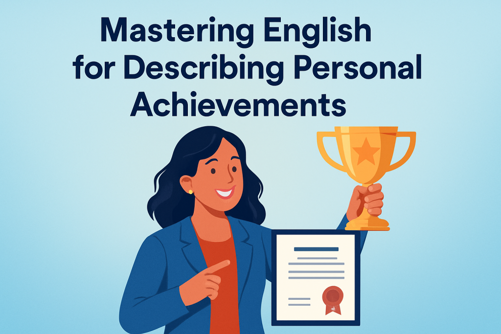 Mastering English for Describing Personal Achievements