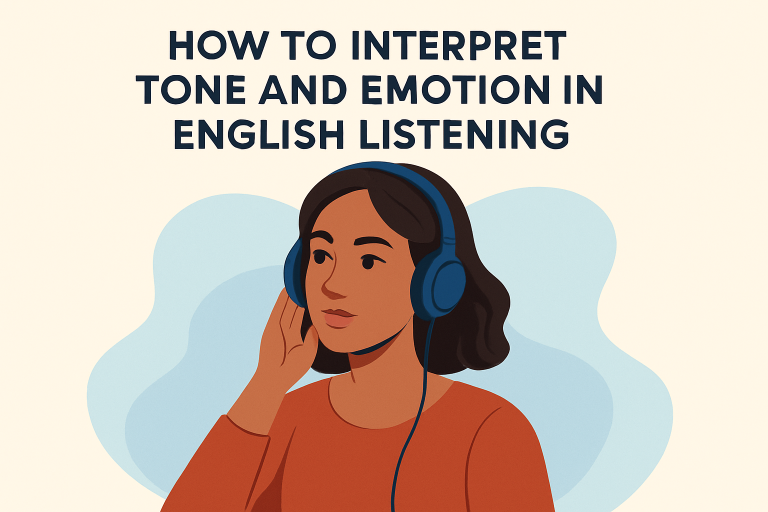 How to Interpret Tone and Emotion in English Listening