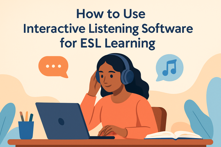 How to Use Interactive Listening Software for ESL Learning – 5 Minute ...