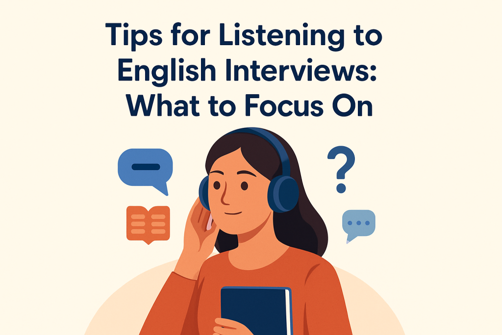 Master English Interviews: Essential Tips to Boost Your Listening Skills