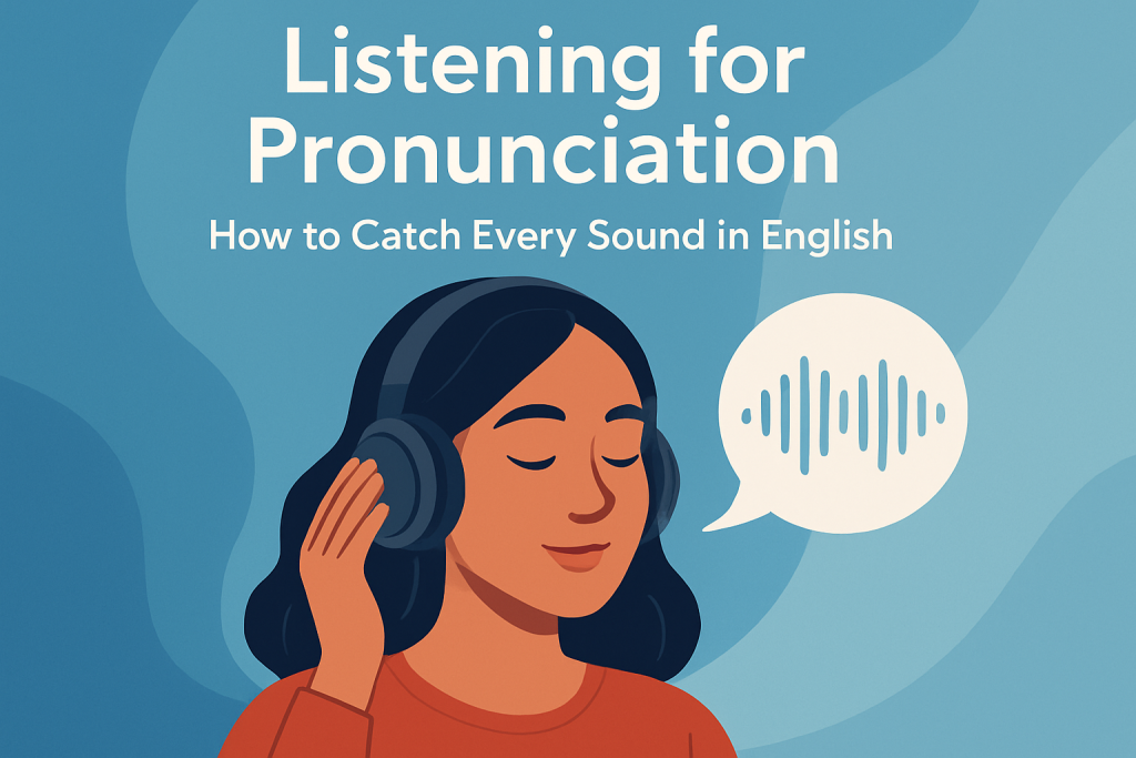 Listening for Pronunciation: How to Catch Every Sound in English