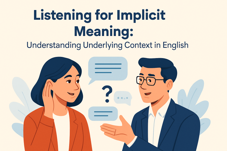 Listening for Implicit Meaning: Understanding Underlying Context in ...