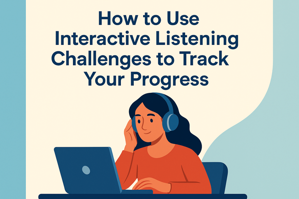 How to Use Interactive Listening Challenges to Track Your Progress
