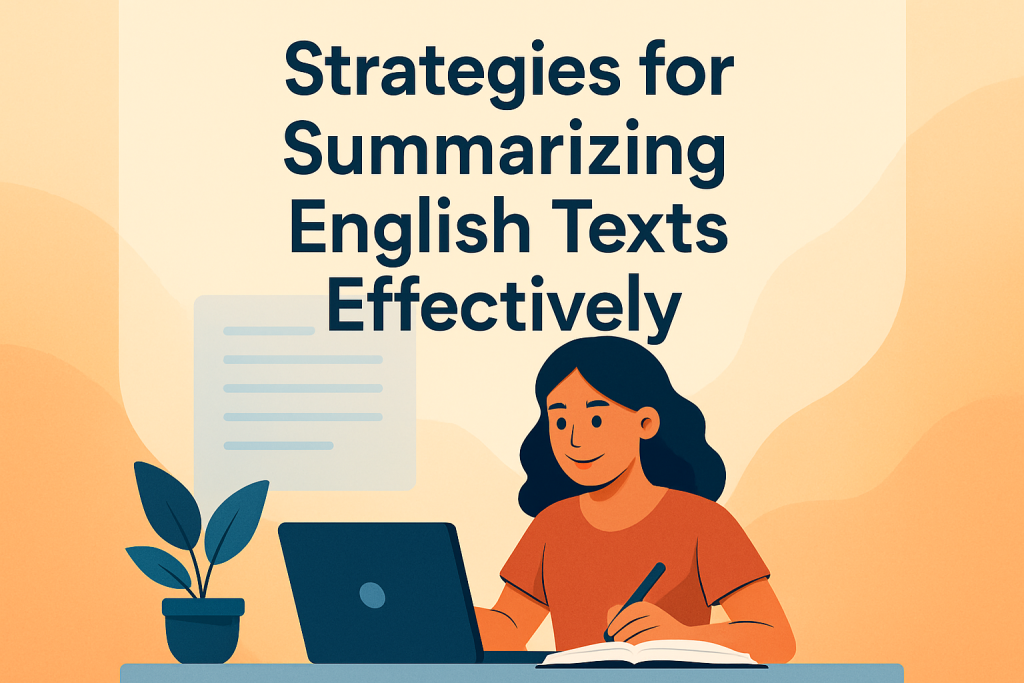 Strategies for Summarizing English Texts Effectively