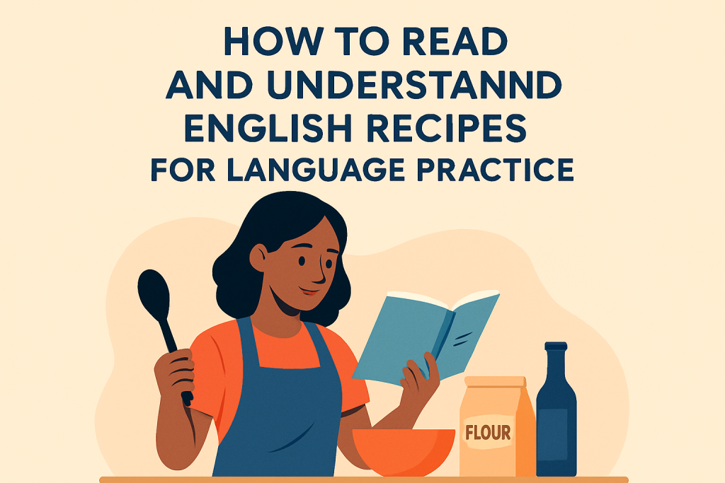 How to Read and Understand English Recipes for Language Practice