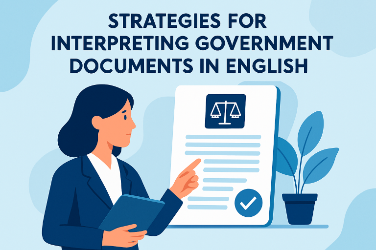 Strategies for Interpreting Government Documents in English – 5 Minute ...
