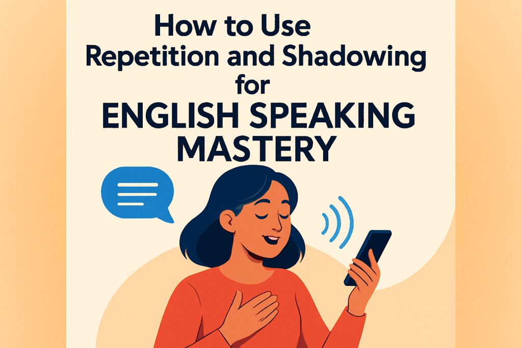 How to Use Repetition and Shadowing for English Speaking Mastery – 5 ...