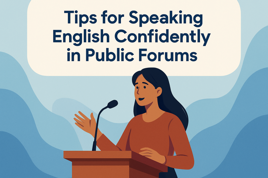 Tips for Speaking English Confidently in Public Forums