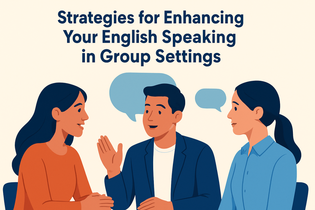 Strategies for Enhancing Your English Speaking in Group Settings