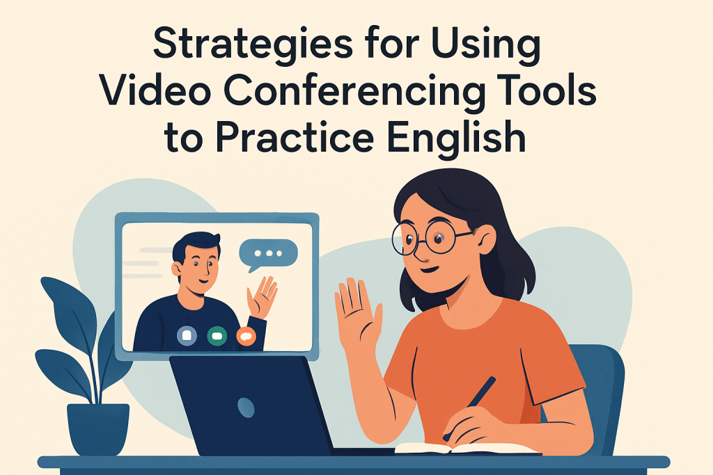 Strategies for Using Video Conferencing Tools to Practice English