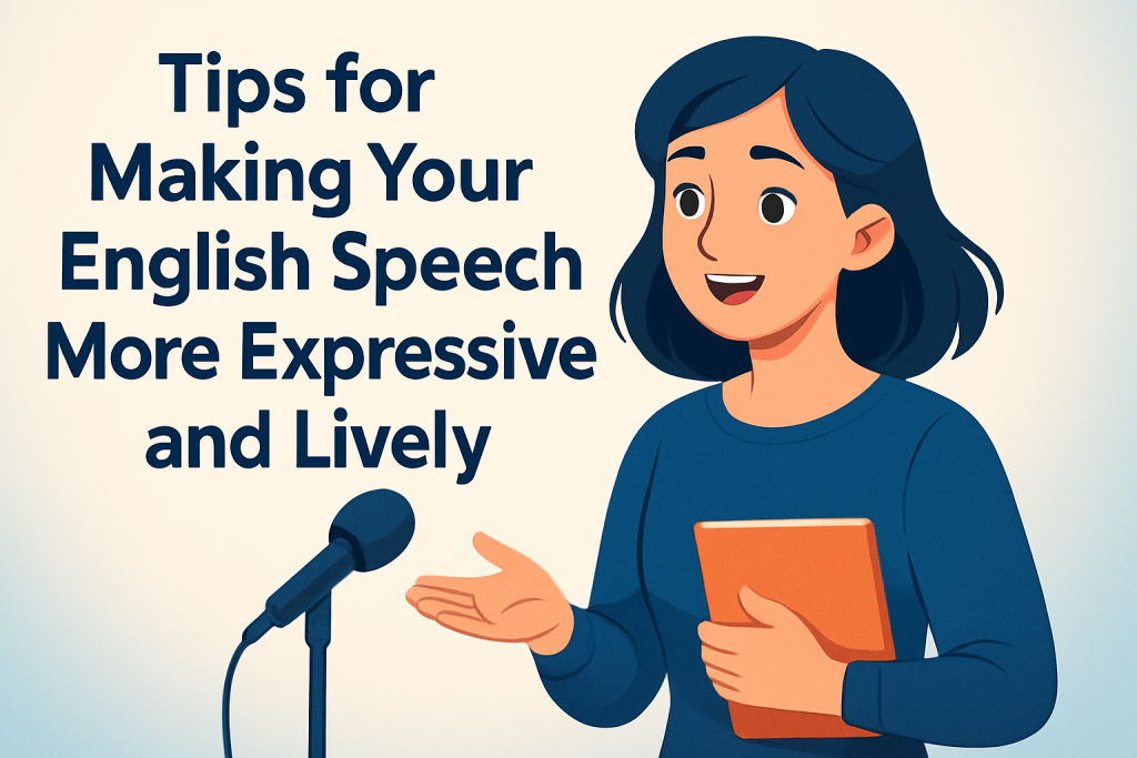 Tips for Making Your English Speech More Expressive and Lively – 5 ...