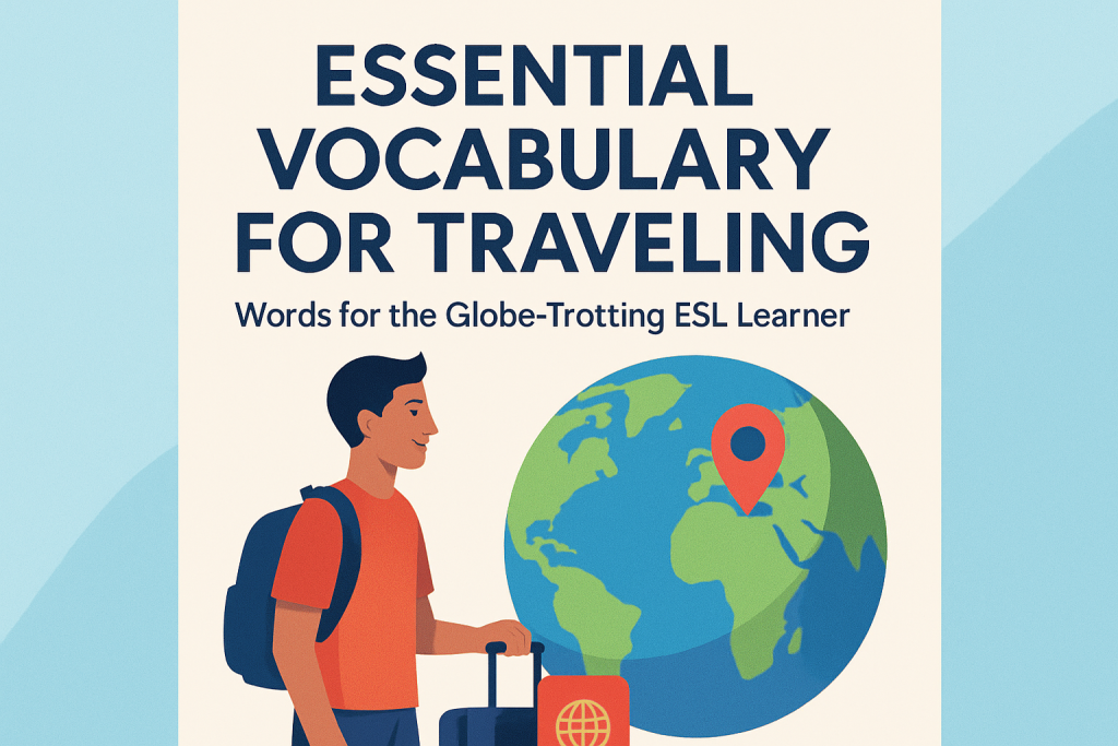 Essential Vocabulary for Traveling: Words for the Globe-Trotting ESL ...