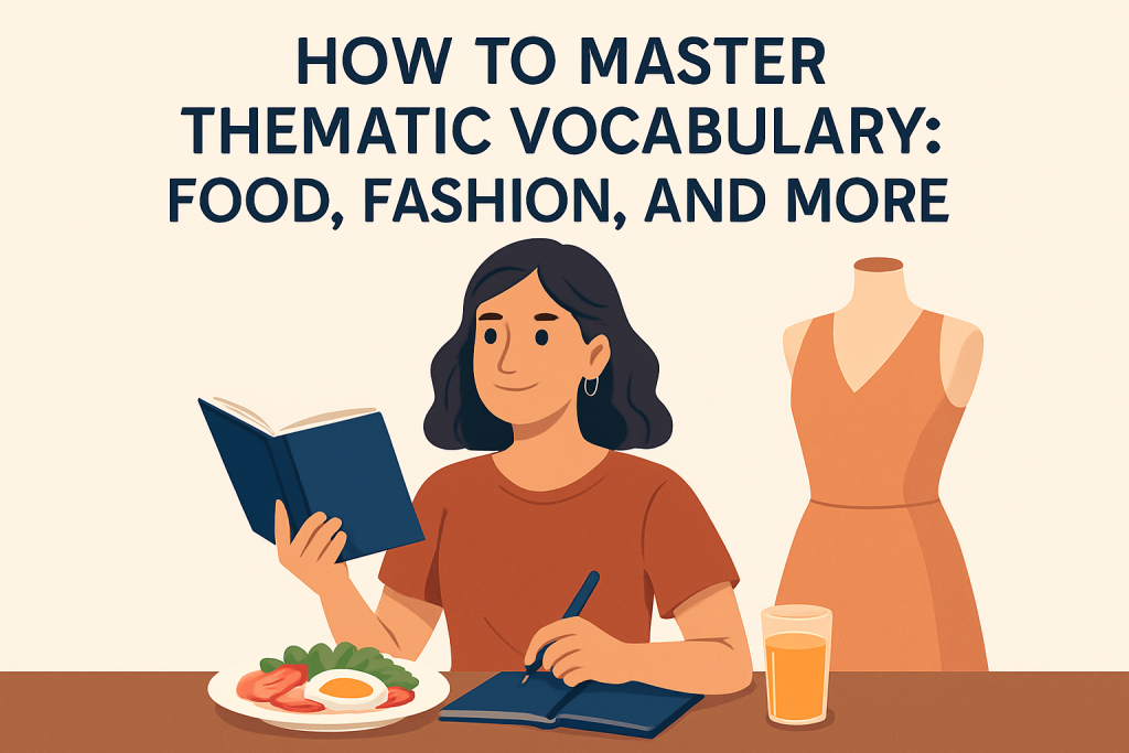 How to Master Thematic Vocabulary: Food, Fashion, and More – 5 Minute ...