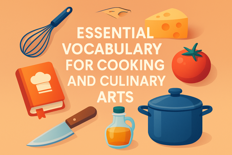 Essential Vocabulary for Cooking and Culinary Arts – 5 Minute English