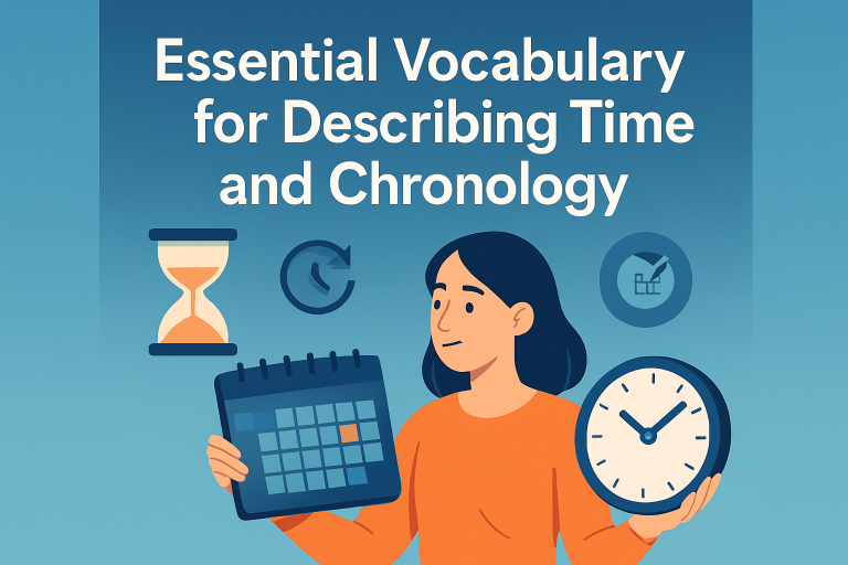Essential Vocabulary for Describing Time and Chronology