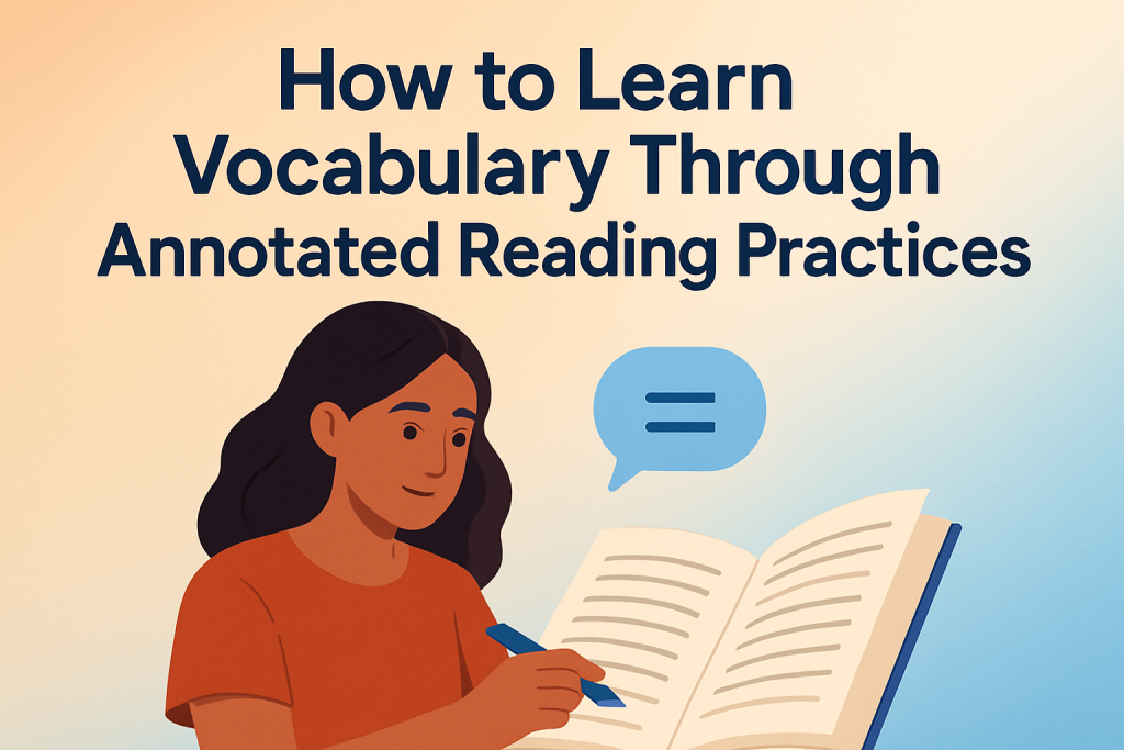 How to Learn Vocabulary Through Annotated Reading Practices
