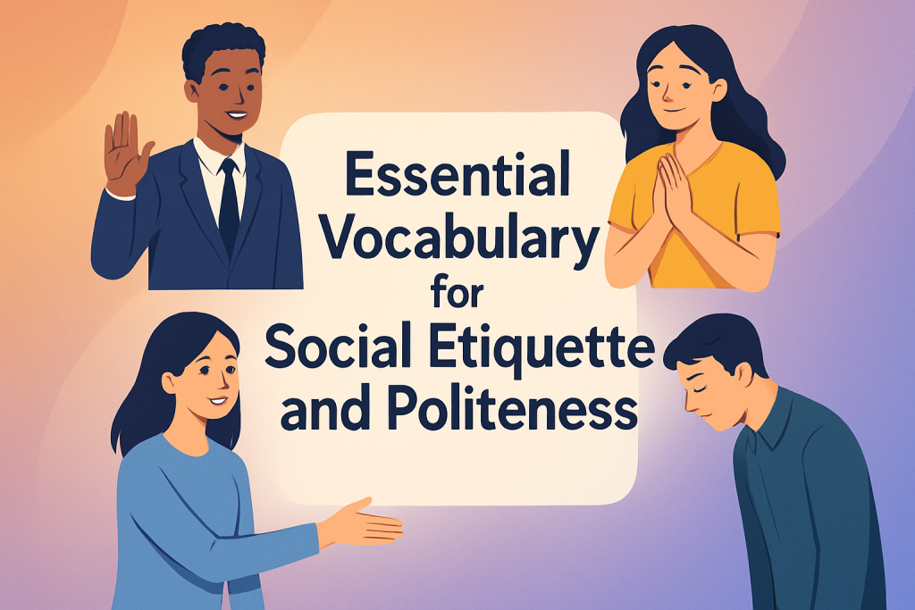 Essential Vocabulary for Social Etiquette and Politeness
