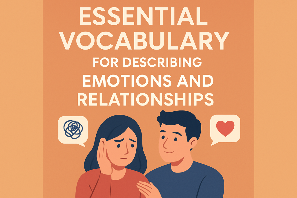 Essential Vocabulary for Describing Emotions and Relationships
