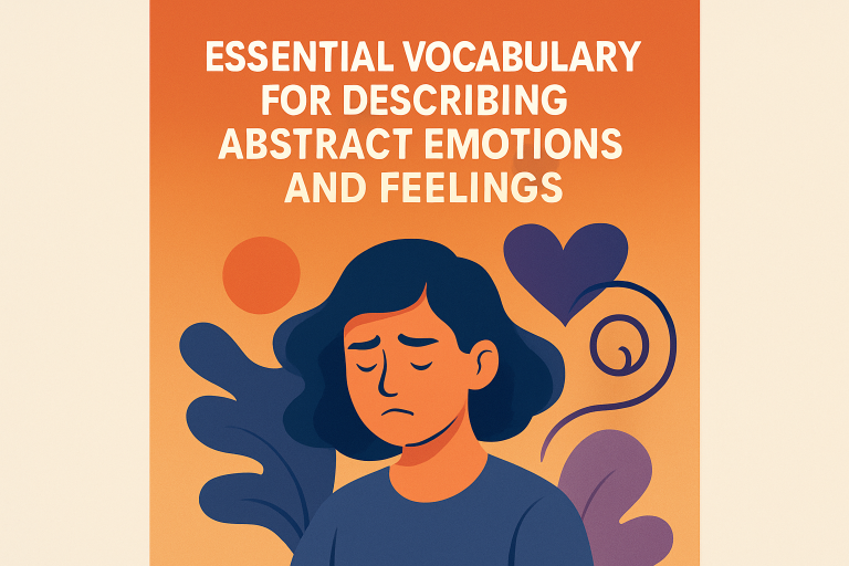 Essential Vocabulary for Describing Abstract Emotions and Feelings