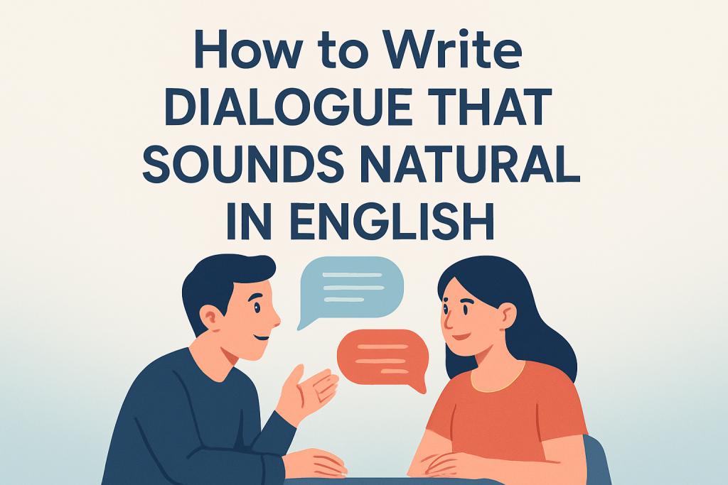 How to Write Dialogue That Sounds Natural in English – 5 Minute English