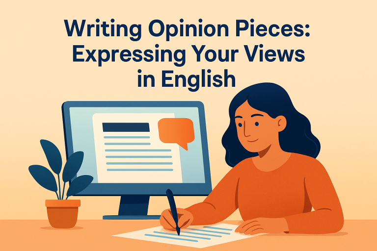 Writing Opinion Pieces: Expressing Your Views in English