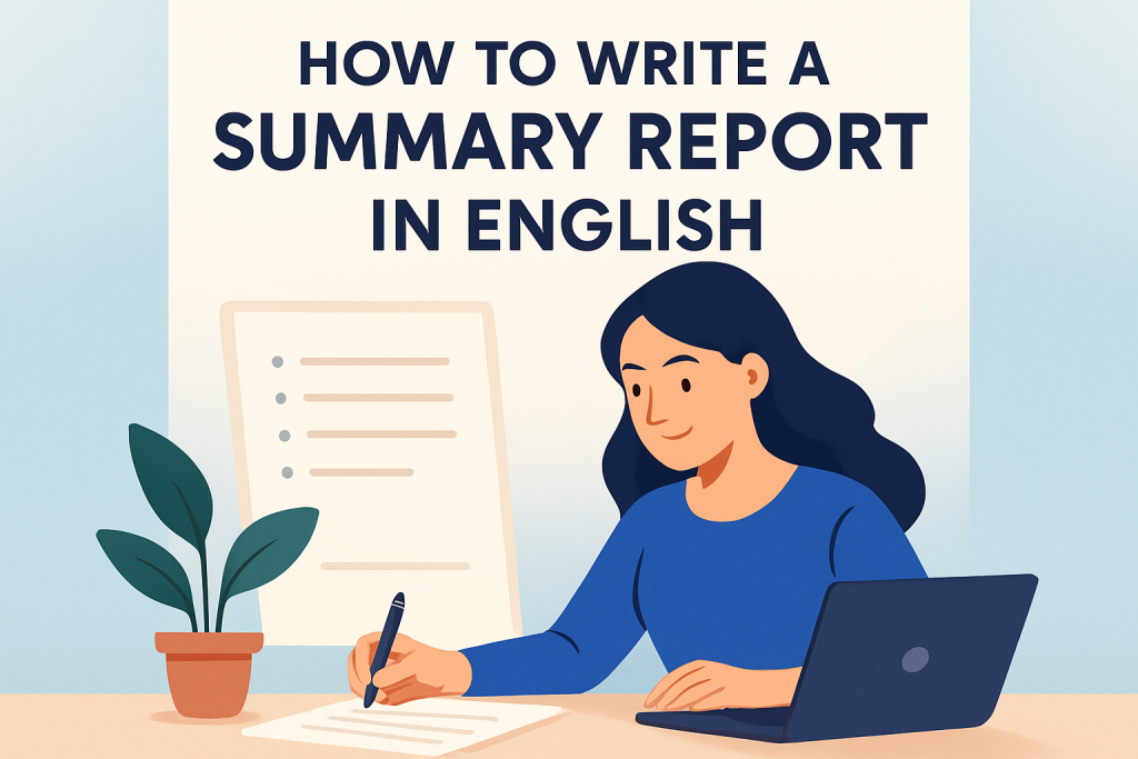 How to Write a Summary Report in English – 5 Minute English