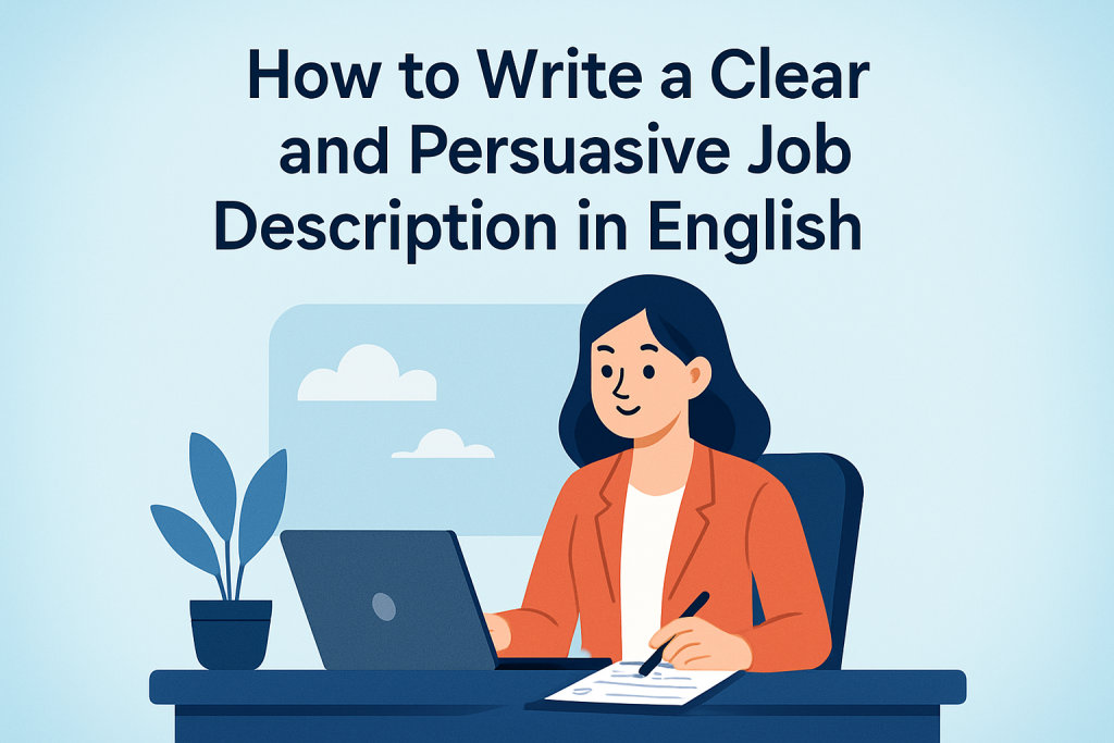 How to Write a Clear and Persuasive Job Description in English – 5 ...