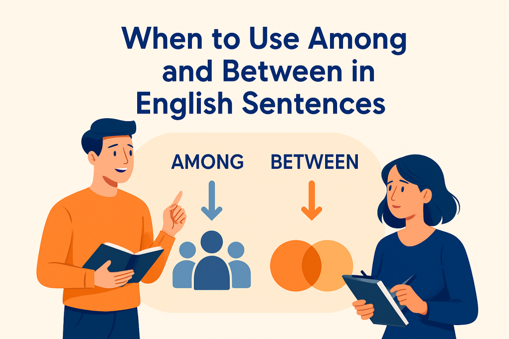 When to Use Among and Between in English Sentences