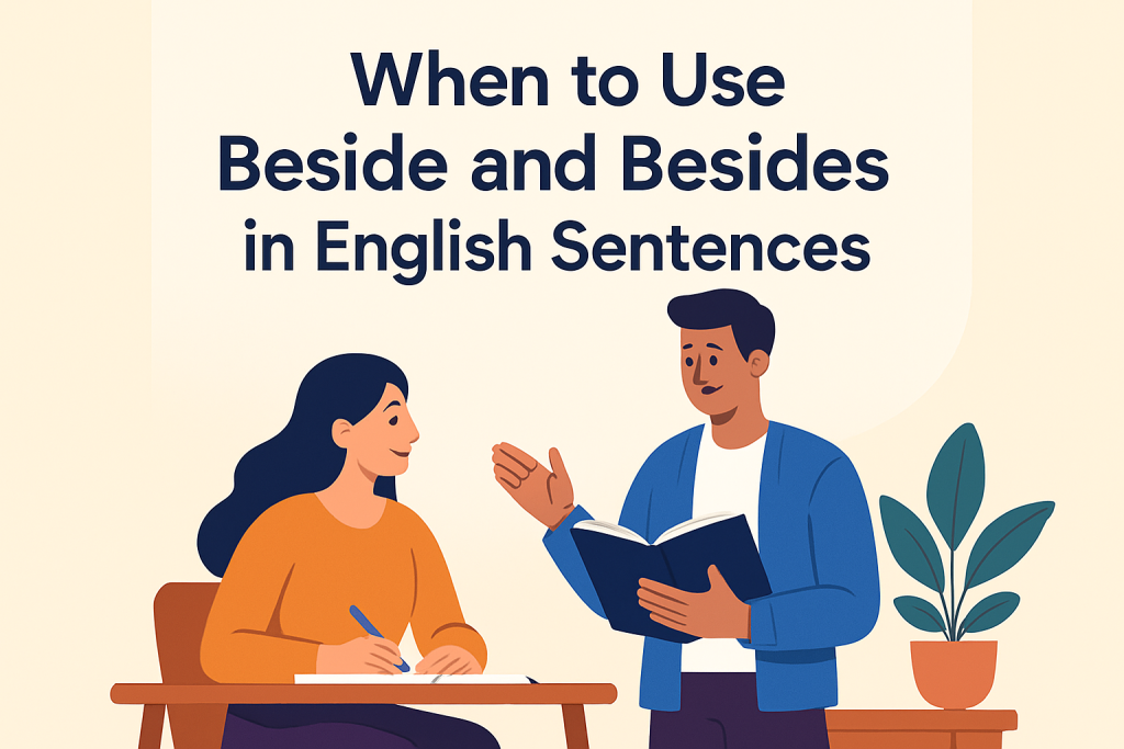 When to Use Beside and Besides in English Sentences