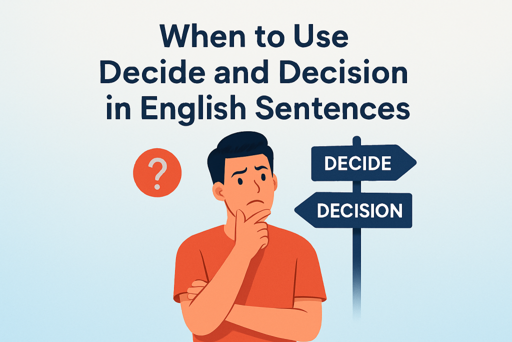 When to Use Decide and Decision in English Sentences
