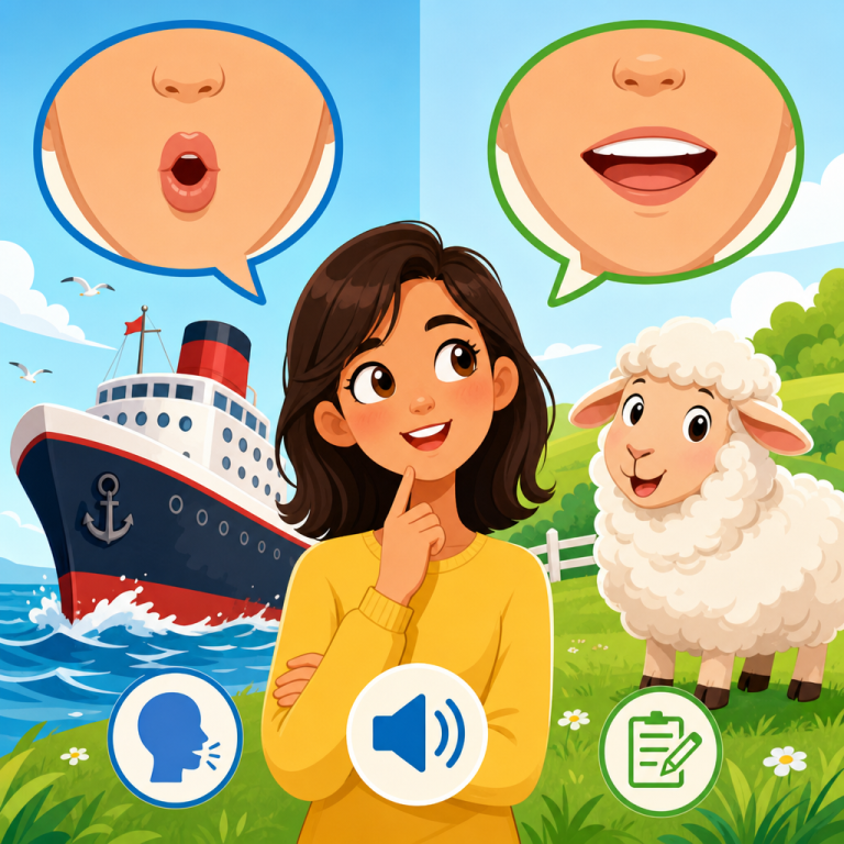 Ship vs Sheep ESL: Pronunciation Tips and Quiz